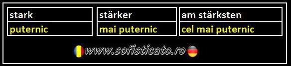 Sofisticato.ro - Deklination von - stark